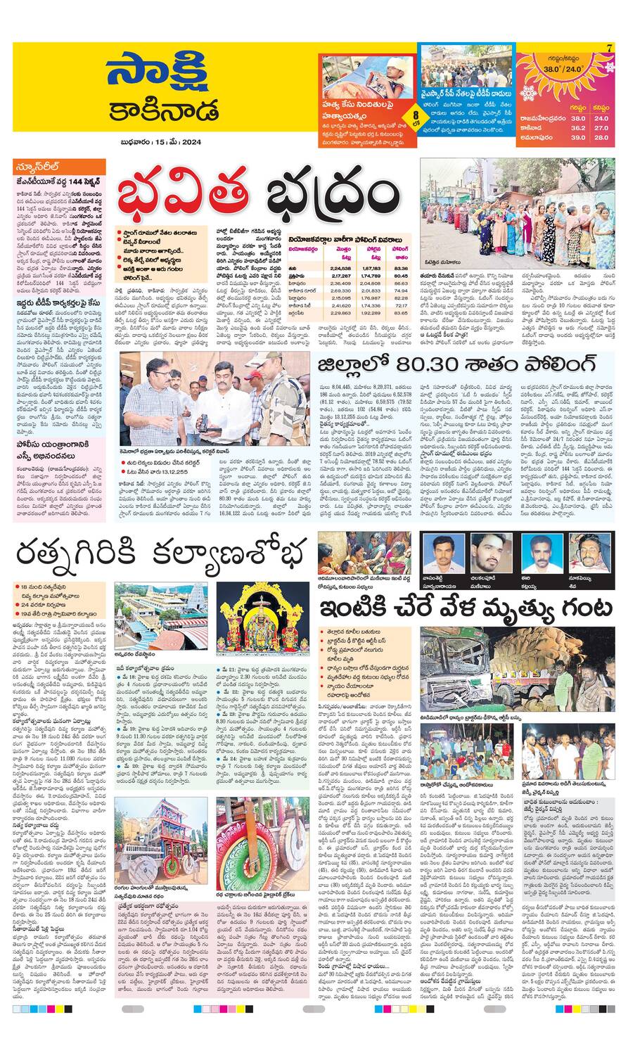 సాక్షి : Sakshi Telugu News Paper | Sakshi ePaper | Sakshi Andhra ...